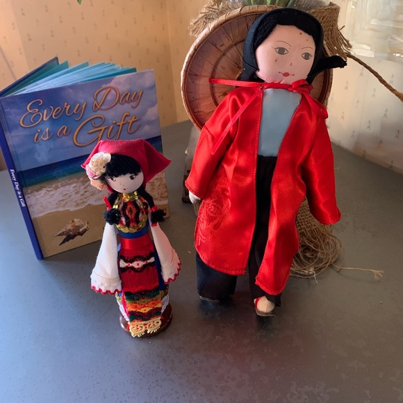 Toys | 2 Vintage Dolls Sold As 1 Set 1 Cloth Body Japanese 1 Wood And ...